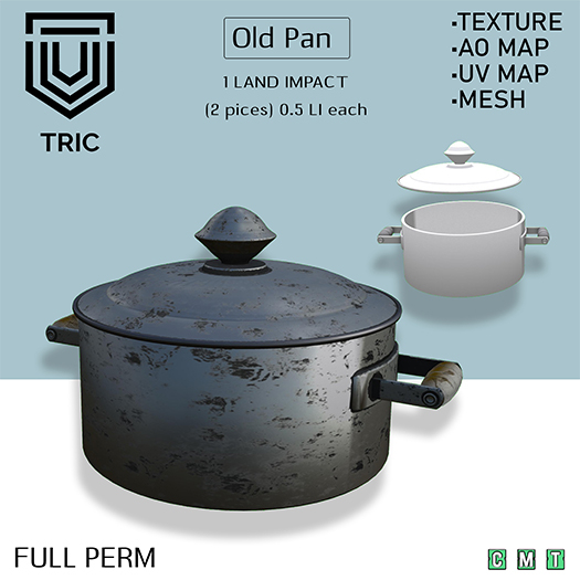 Second Life Marketplace - [Tric] - Old Pan Full Perm